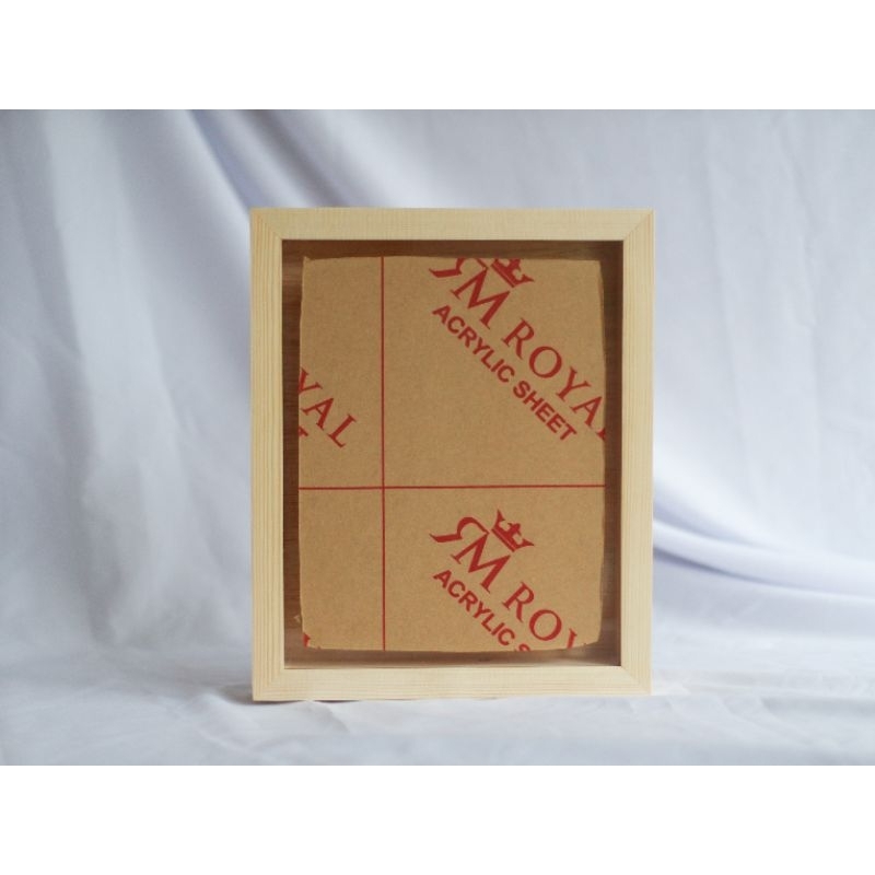 Jual Bingkai 3d Frame Figura Kayu ukuran 12R 30x40 | Shopee Indonesia