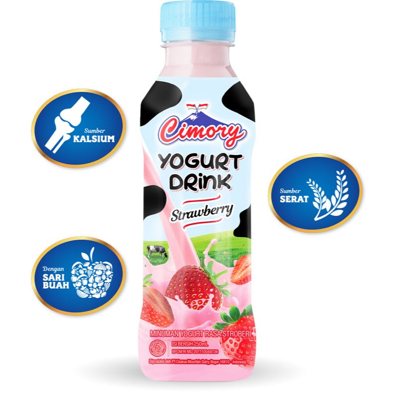 Jual cimory yogurt drink strawberry 240ml | Shopee Indonesia
