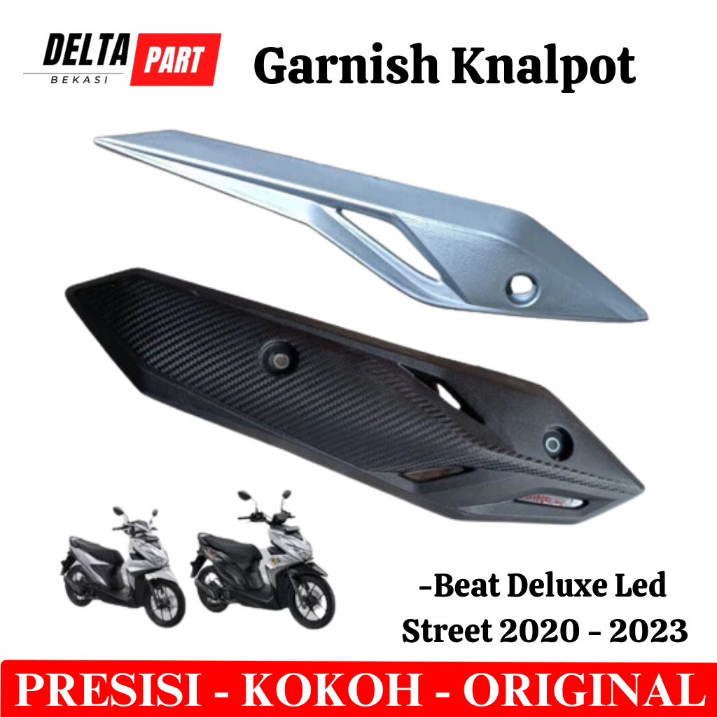 Jual Garnish cover knalpot Honda Beat Sporty 2020 Deluxe Cbs Iss All ...