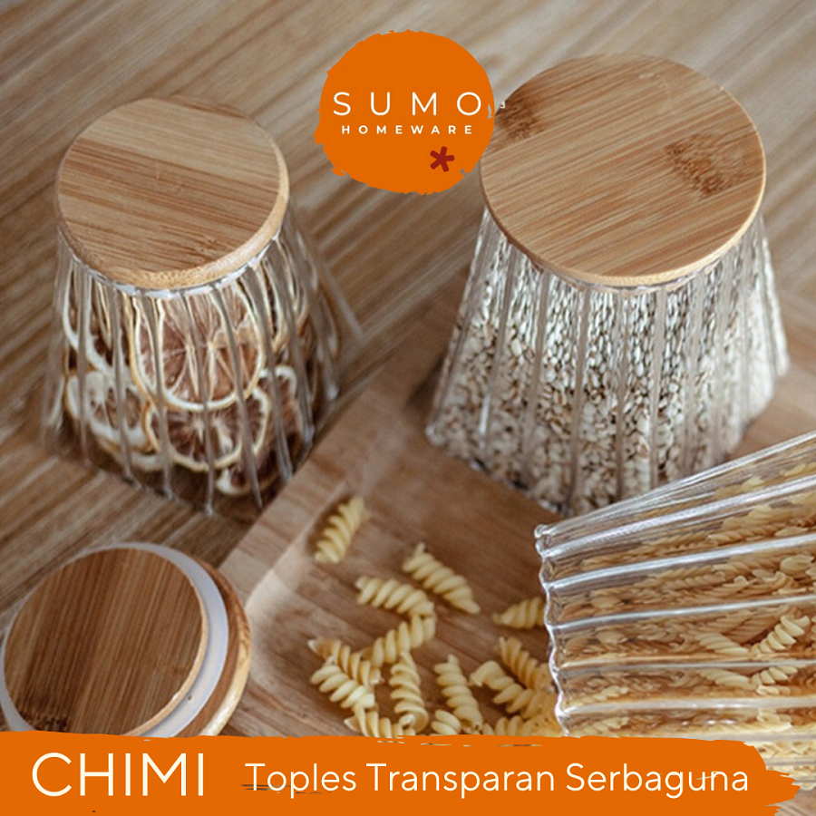 Jual SUMO - CHIMI Organizer Dapur Lada Pepper Aesthetic Toples Kaca ...