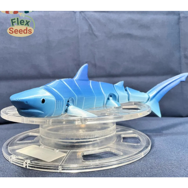 Jual Cuero Articulated Tiger Shark Toy Mainan Anak Hiu Harimau ...