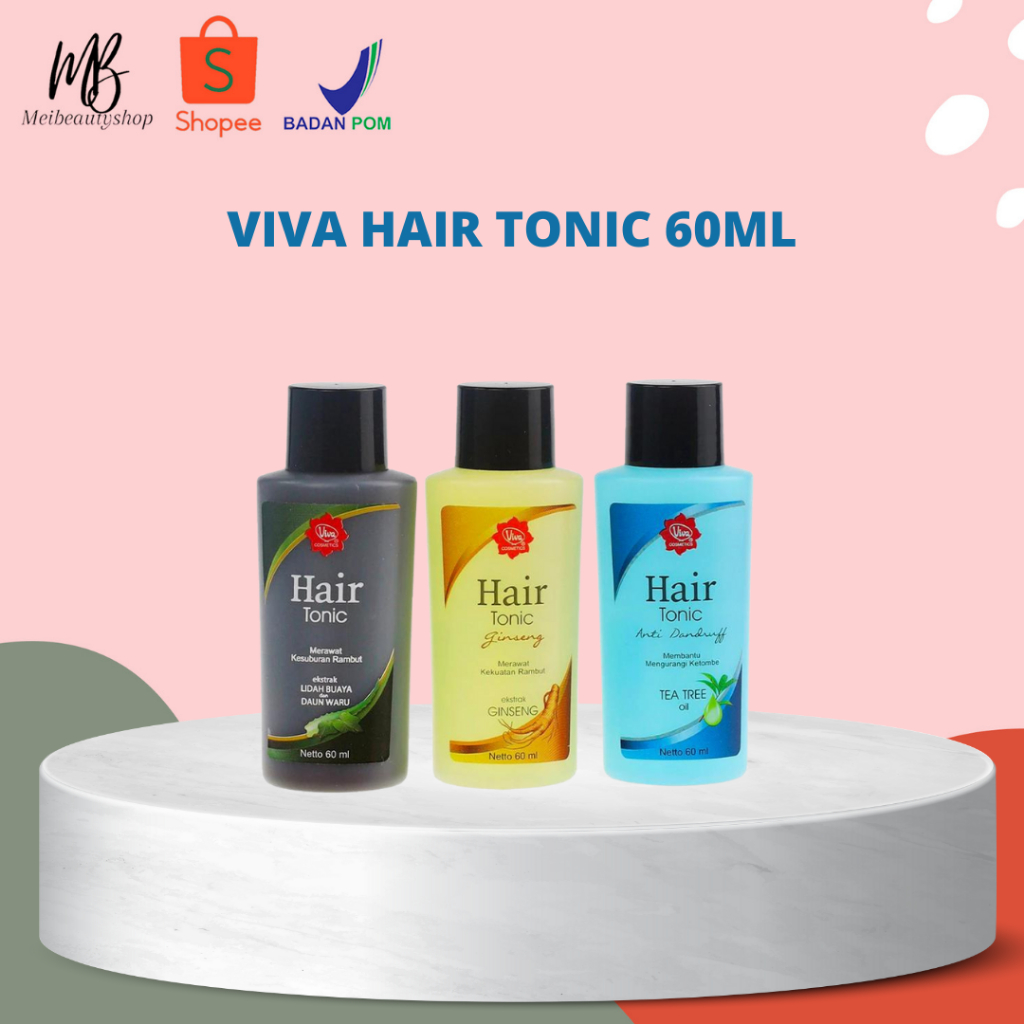 Jual Viva Hair Tonic GINSENG/DAUNWARU/ANTI DANDRUFF- 60 ml | Shopee ...