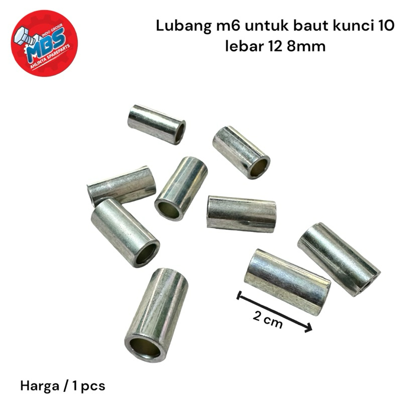 Jual BOSH BUSING M6 BAUT 10 PANJANG 2cm HARGA 10pcs BOS UNTUK BAUT ...