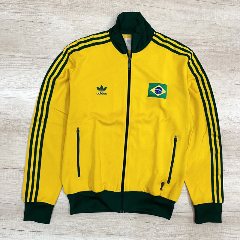 Jual ADIDAS X BRAZIL TRACKTOP ORIGINAL YELLOW | Shopee Indonesia