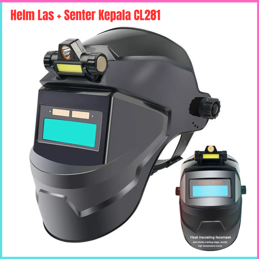 Jual COD Terbaru LYNE Topeng Helm Las Otomatis Auto Darkening Solar ...