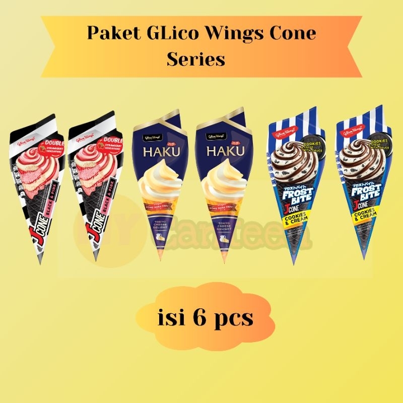 Jual Paket ice cream Glico Wings cone series | Shopee Indonesia