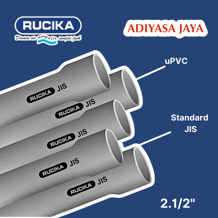Jual Rucika JIS AW 2.1/2 (Rucika) / Pipa PVC Kelas AW | Shopee Indonesia