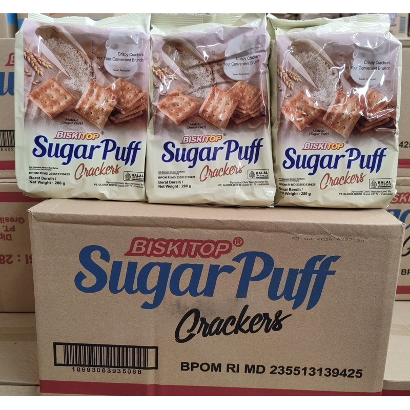 Jual Biskitop SUGAR PUFF 280gr 1 dus isi 12pcs | Shopee Indonesia