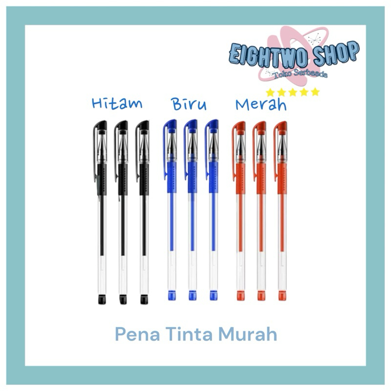 Jual PULPEN GEL INK0.5Mm ALAT TULIS KANTOR SEKOLAH PENA PEN TINTA CAIR ...