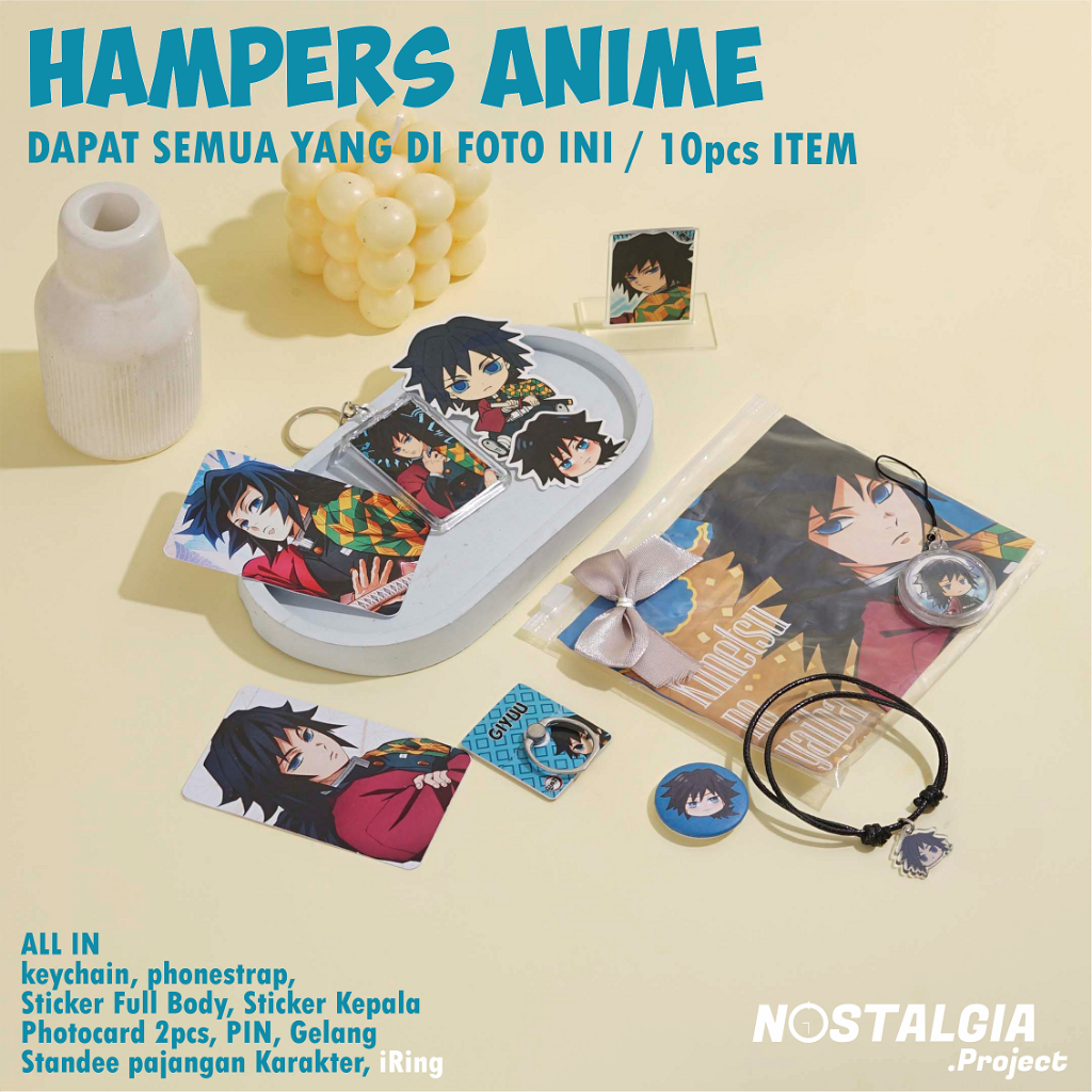 Jual Hampers Aesthetic Anime Demon Slayer - Kado Ultah Kimetsu no Yaiba ...