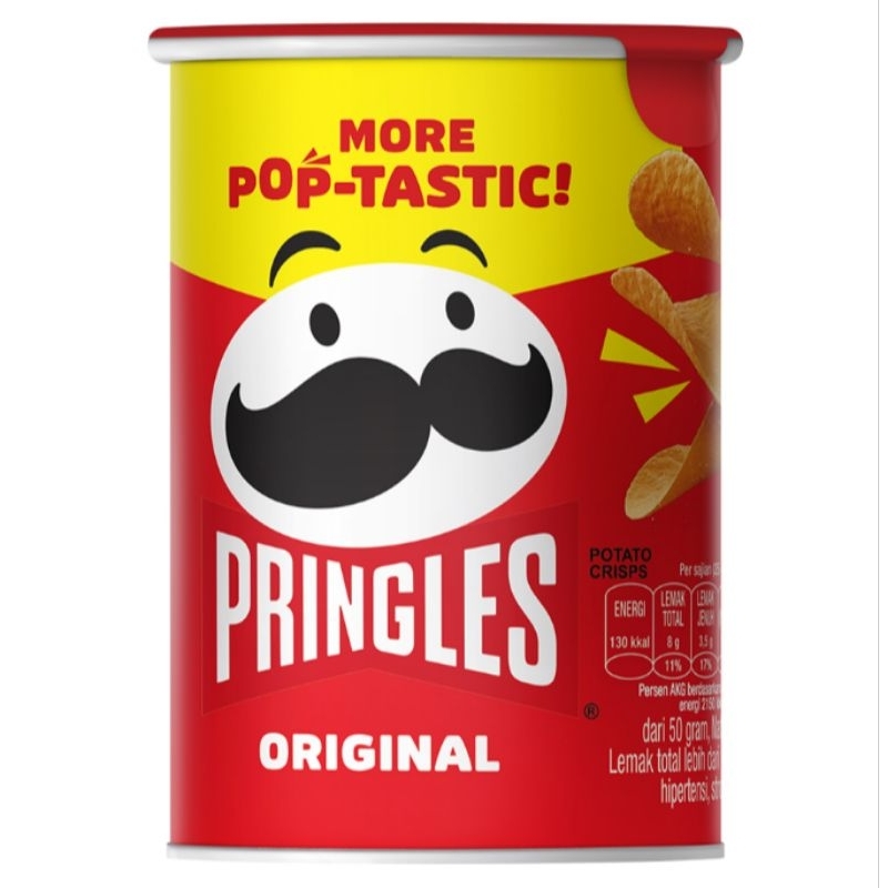 Jual Pringles Potato Crisps Original keripik kentang kaleng kecil 42 ...