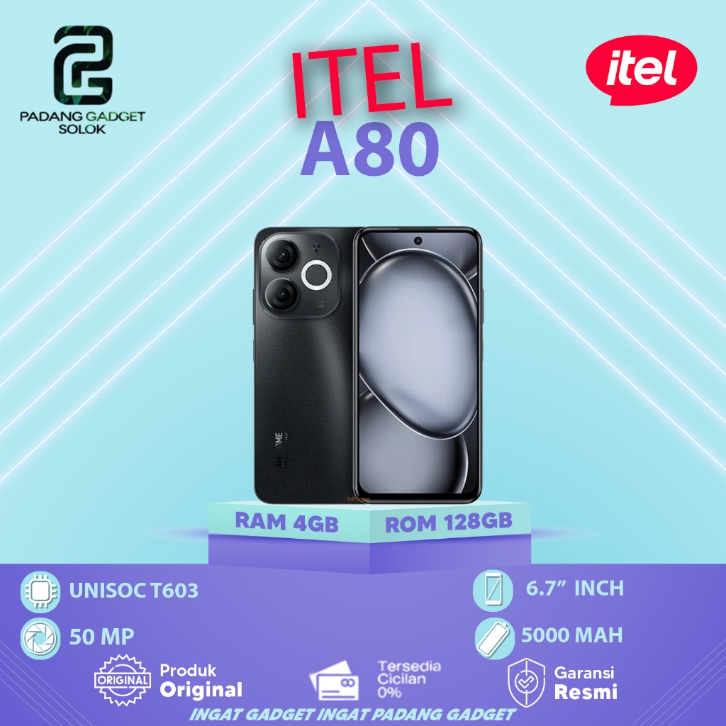 Jual Itel A80 4GB+4GB/128GB Memory 50MP Super HDR Camera - Pioneering Design Original - Garansi ...