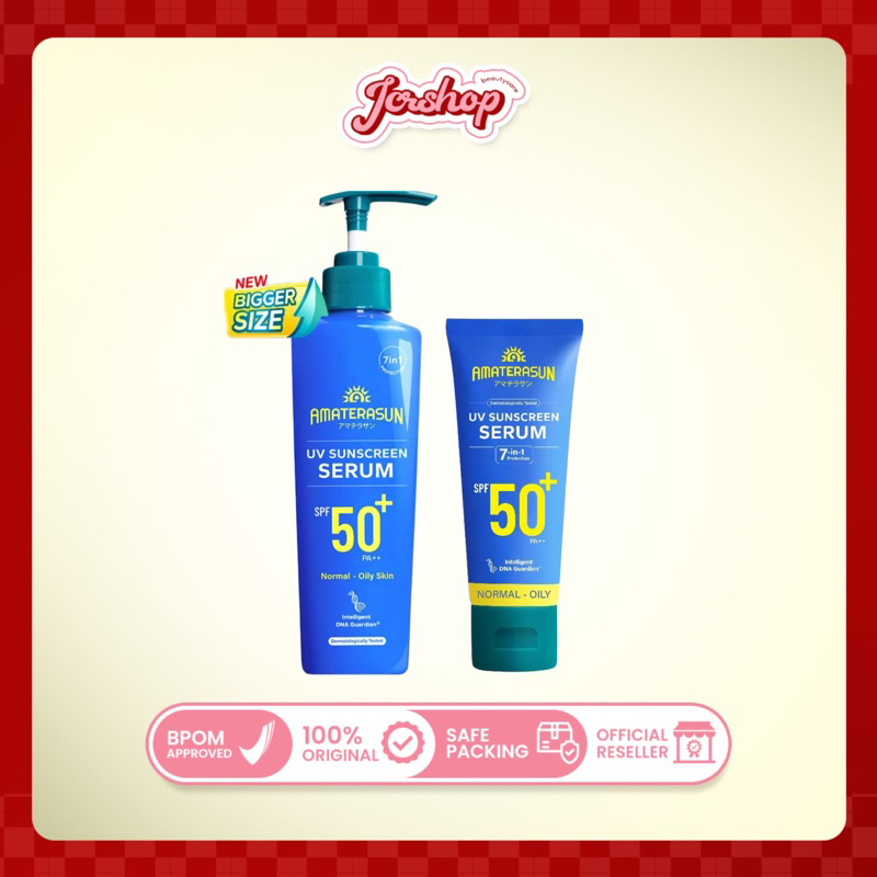 Jual AMATERASUN UV Sunscreen Serum SPF 50+ PA++ | Shopee Indonesia