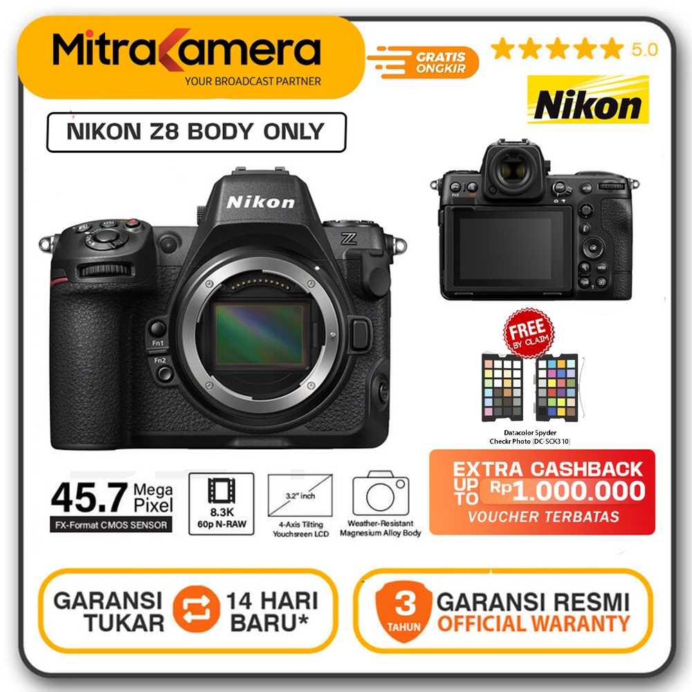 Jual Nikon Z8 Body Only Mirrorless Camera | Shopee Indonesia