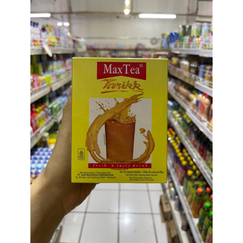 Jual max tea teh tarik 125g - maxtea teh tarik isi 5 - max tea teh ...