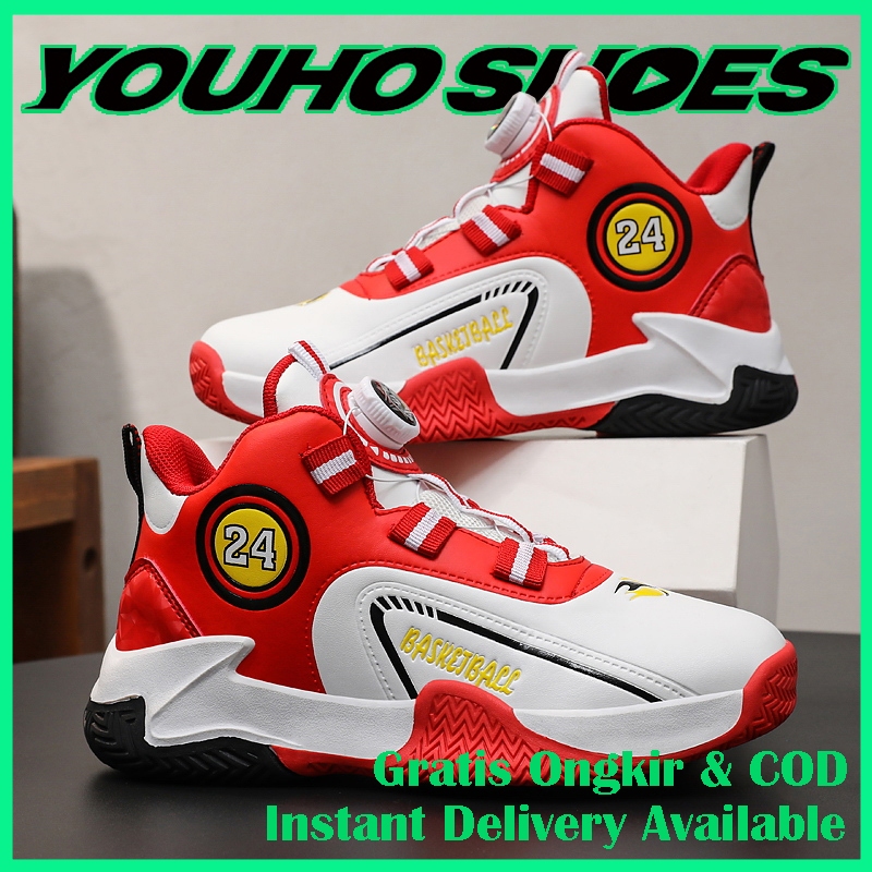 Jual Sepatu basket anak Tombol Pencocokan warna yang bergaya ...