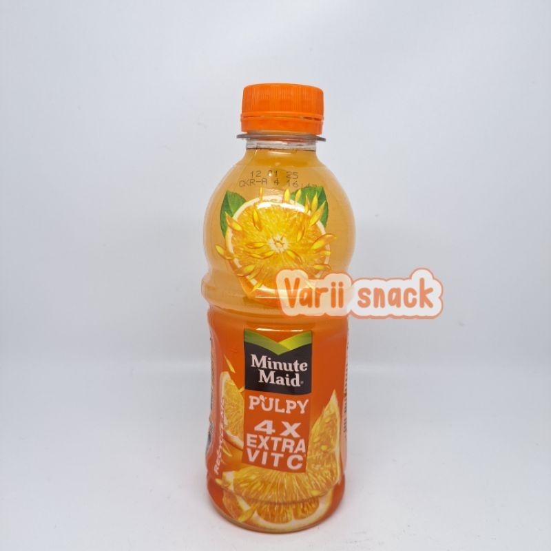 Jual Minute Maid Pulpy Orange Minuman Dengan Butiran Jeruk Asli 300 ml ...