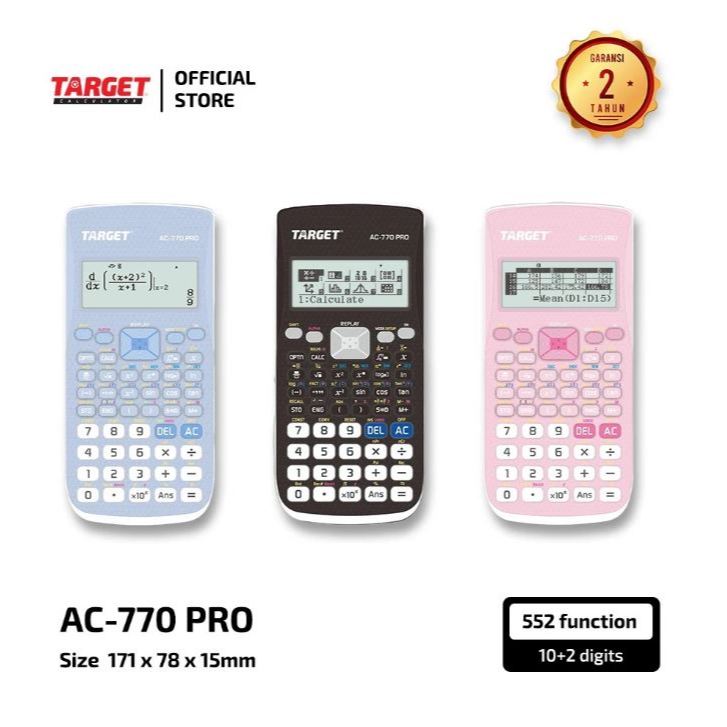 Jual Kalkulator Scientific Target AC-770 Pro - Kalkulator Target ...