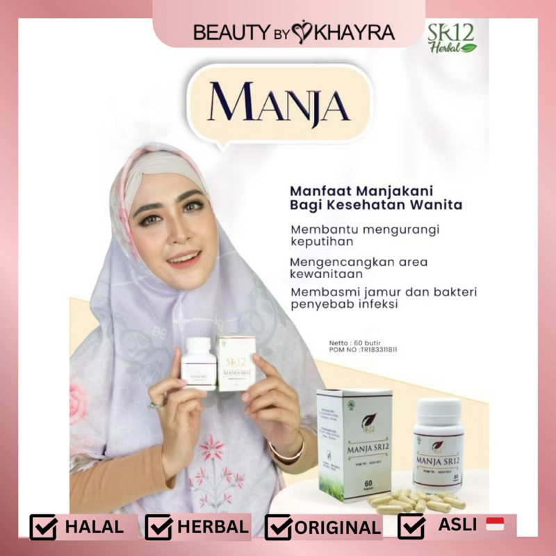 Jual SR12 Herbal Manjakani | SR12 Manjakani Obat Keputihan Herbal 60 ...