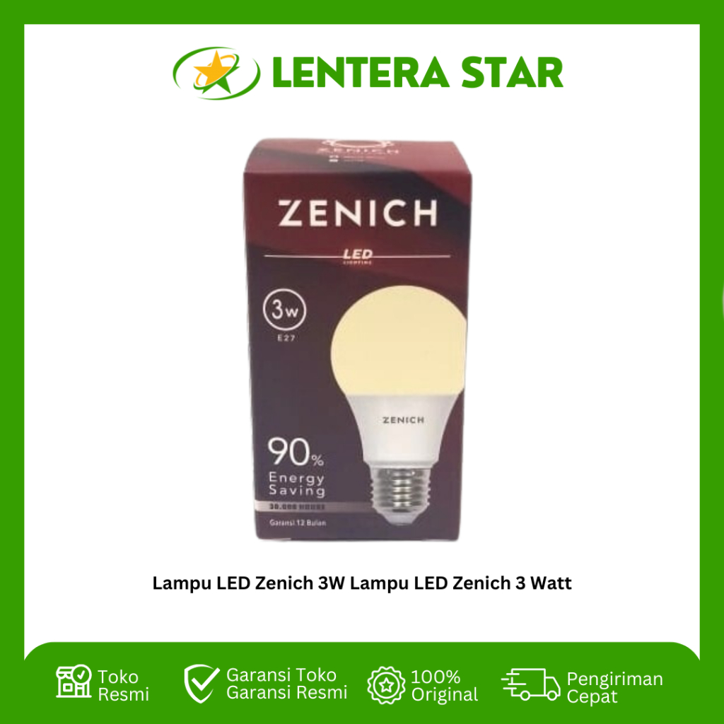 Jual Lampu LED Zenich 3W Lampu LED Zenich 3 Watt Kuning | Shopee Indonesia