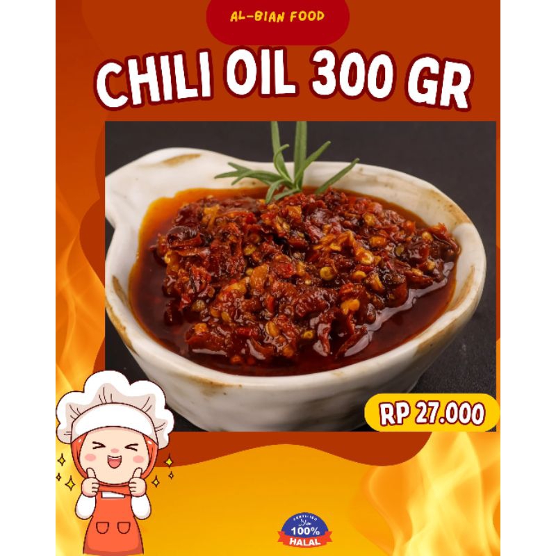 Jual chili oil 300gr /chili oil ebi enak gurih/minyak cabai/minyak cabe ...