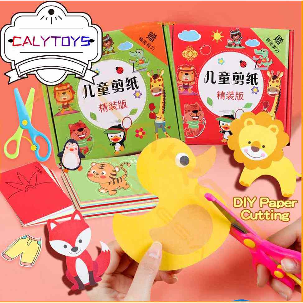 Jual Mainan Anak Edukasi Kertas Menggunting Buku Menggunting Paper Cut ...