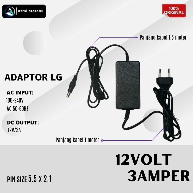 Jual ADAPTOR 12V 3A | Shopee Indonesia