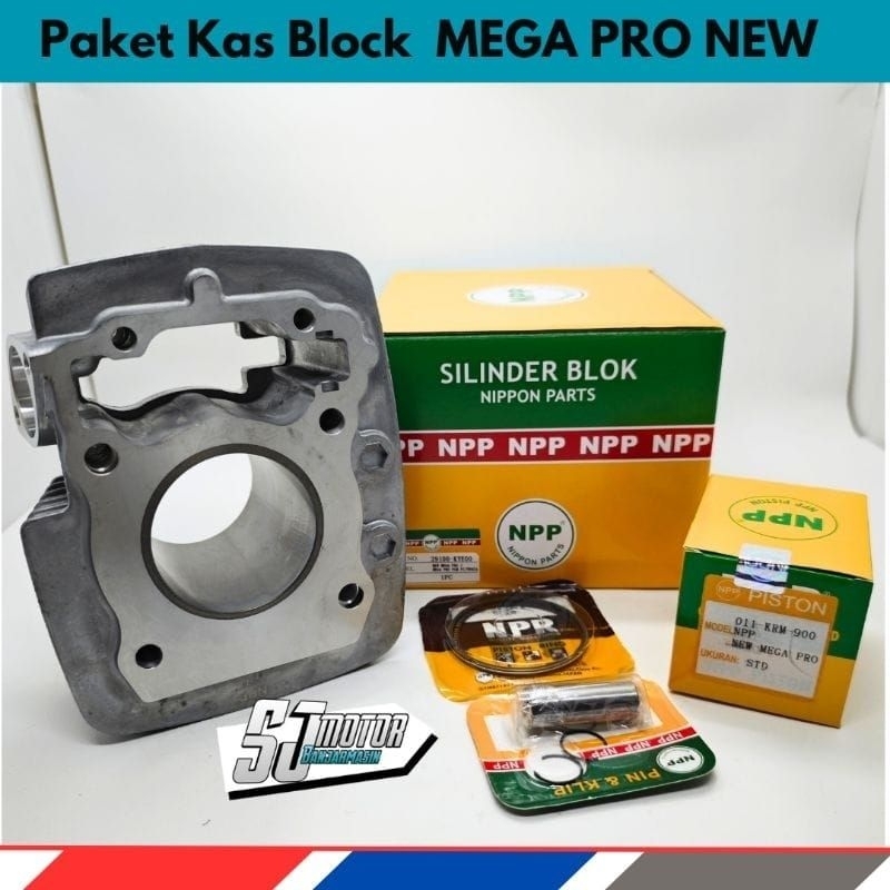 Jual Paket Kas Block Cylinder Piston Set NPP Mega Pro New Mega Pro Mono ...