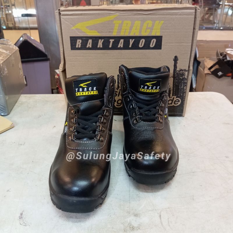 Jual Sepatu Safety Track Raktayoo A006H Black Original 100% | Shopee ...