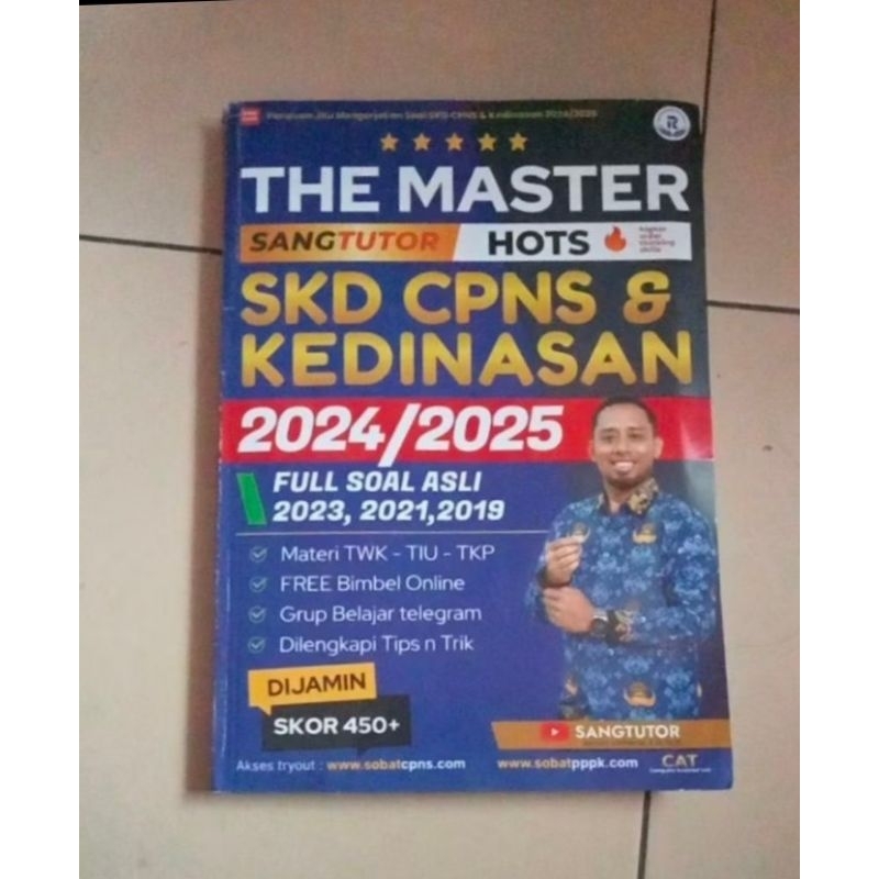 Jual Buku SKD Kedinasan 2024/2025: The Master SKD CPNS & Kedinasan 2024-2025 | Shopee Indonesia
