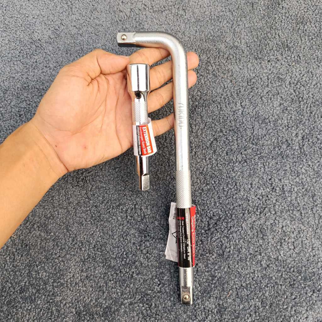 Jual PAKET Gagang Sock L Stang Sok L - L Handle Sock + Extention Bar 1/ ...
