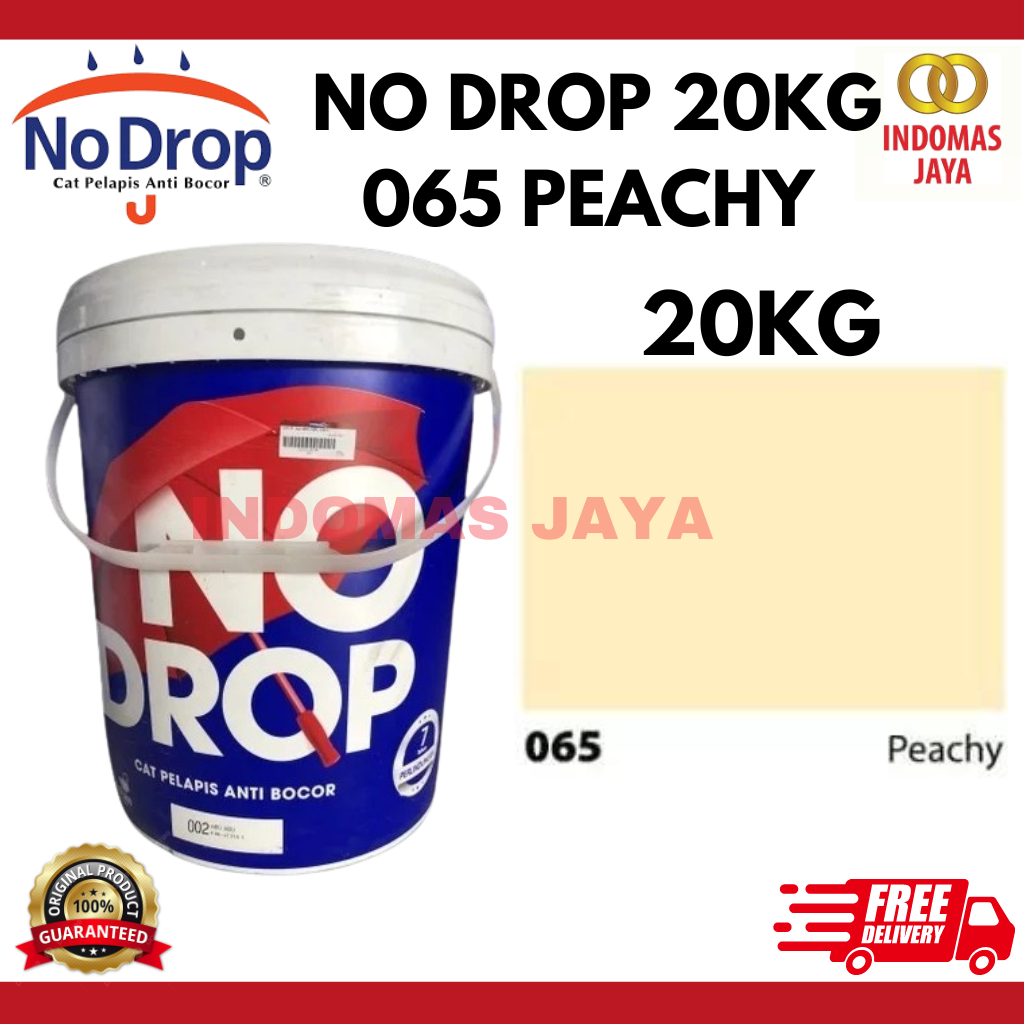 Jual CAT ANTI BOCOR KEDAP AIR WATERPROOFING 20KG 065 PEACHY NODROP / NO ...