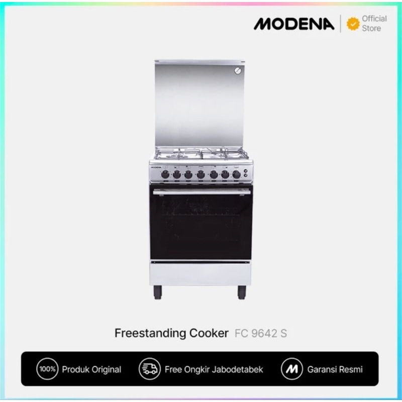 Jual MODENA KOMPOR FREESTANDING 4TUNGKU STAINLESS FC9642S | Shopee ...