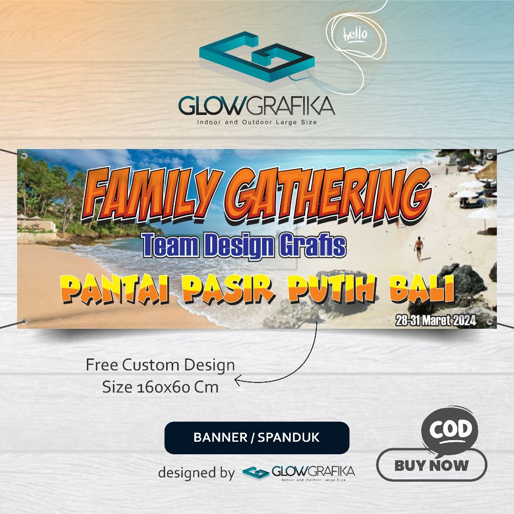 Jual Cetak Spanduk Banner Family Gathering | Shopee Indonesia