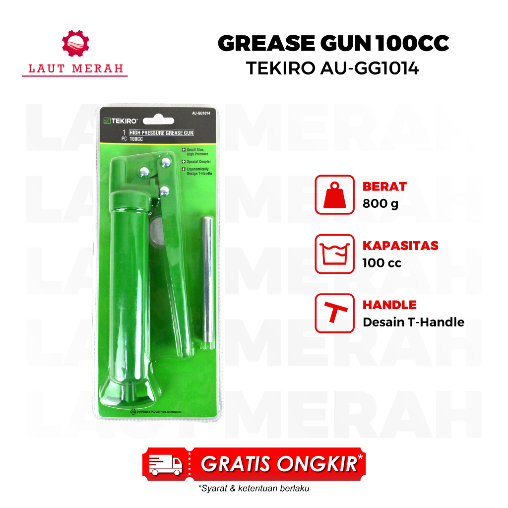 Jual GREASE GUN TEKIRO 100 CC ; 500 CC / POMPA GEMUK TANGAN TEMBAKAN ...