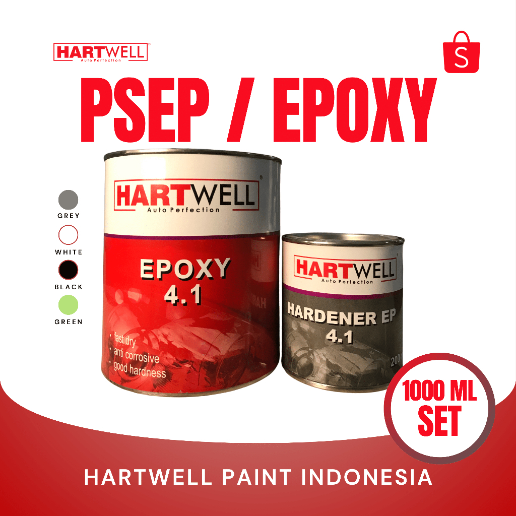 Jual Cat Dasar Mobil Motor | Hartwell PSEP EPOXY Primer 1 LITER 1 SET | Tahan Karat & Melekat ...
