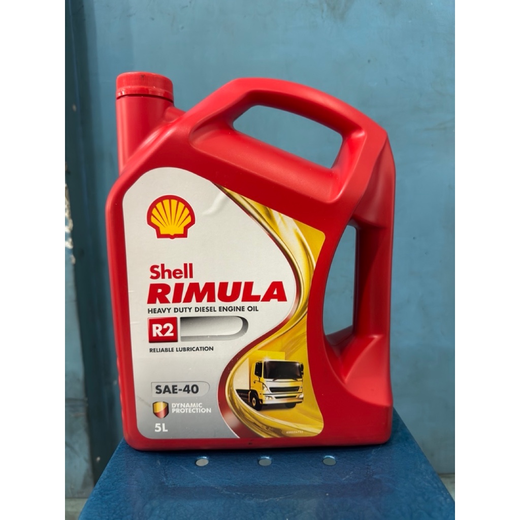 Jual Oli Mesin Shell Rimula R2 SAE-40 5L Original Shell Produk 100% ...