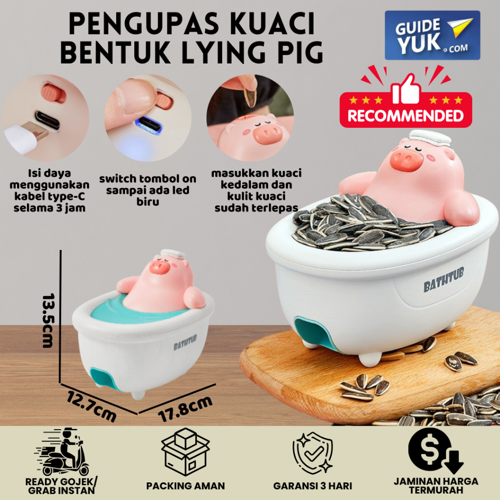 Jual Pengupas Kuaci Lying Pig / Pengupas Kuaci Lucu Bentuk Babi Tiduran ...