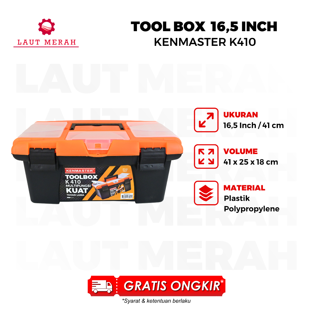 Jual Kenmaster Tool Box K410 Kotak Perkakas - TOOL055 | Shopee Indonesia