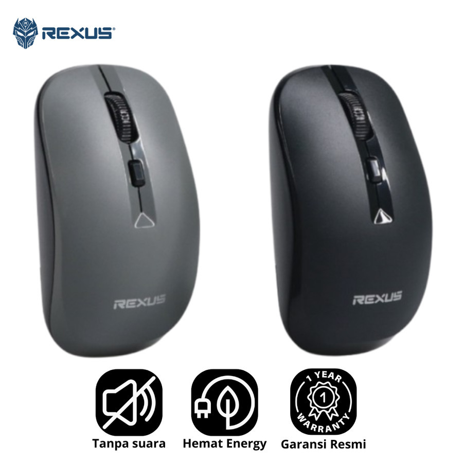 Jual Rexus Mouse Wireless Office Q20 4D Silent Click / Silent Mouse ...