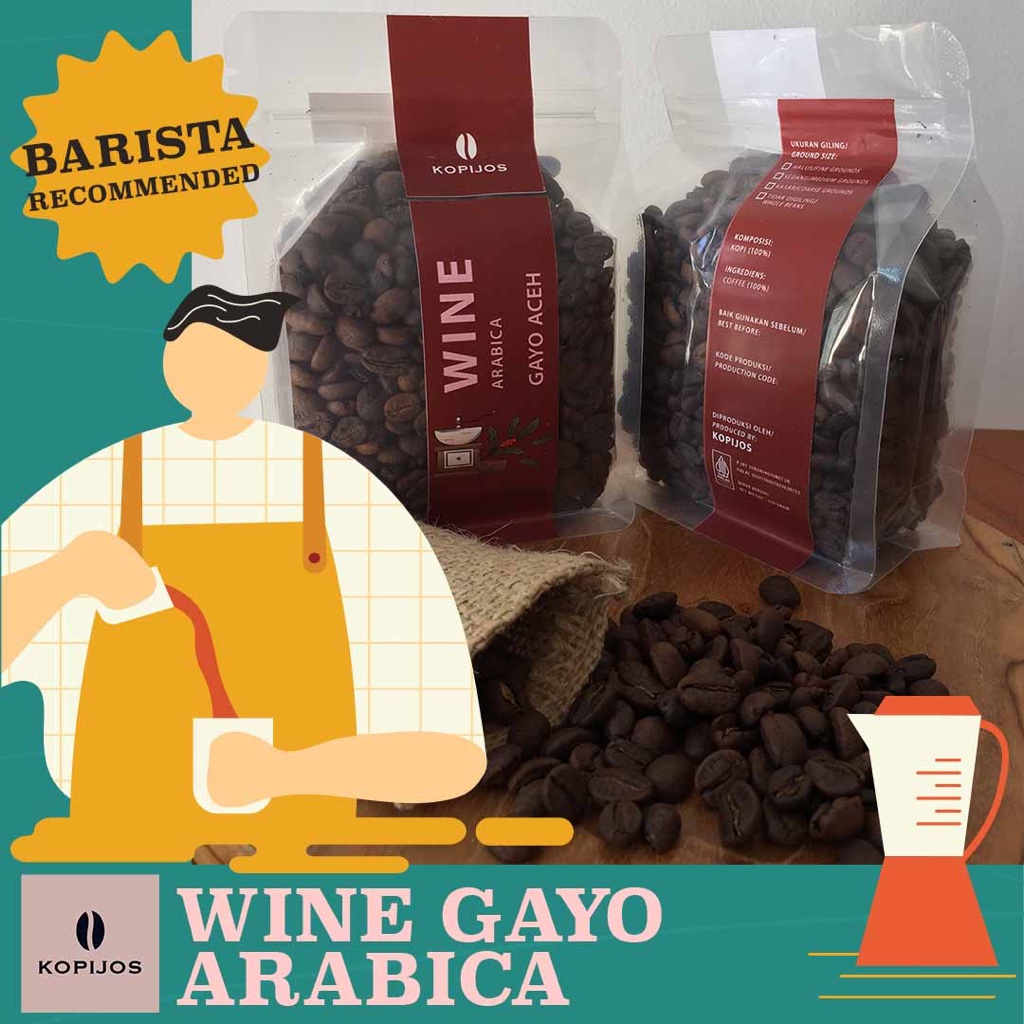 Jual ARABICA GAYO WINE 150 GRAM - biji bubuk kopi arabika aceh sumatera ...