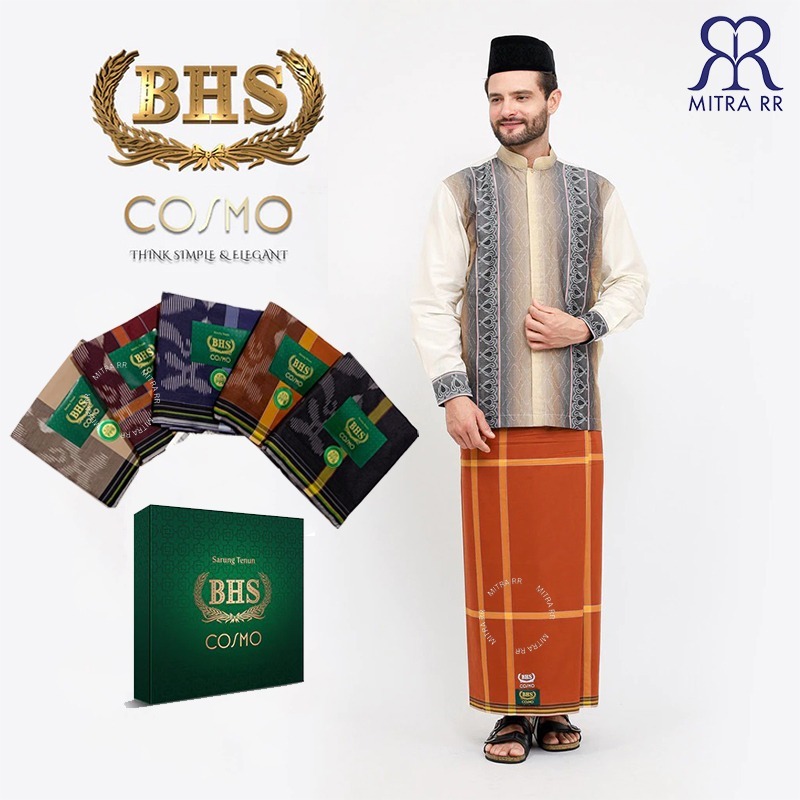 Jual Sarung BHS Cosmo Gold Salur PPB | Sarung Tenun Dewasa Motif Salur ...