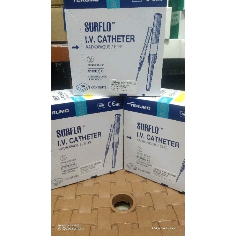 Jual SURFLO/ l.V Catheter Terumo / size 24G | Shopee Indonesia