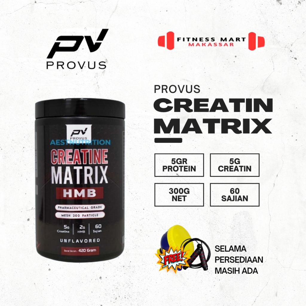 Jual PROVUS CREATINE MATRIX HMB - PROVUS CREATINE HMB 420GR 60 SERVING ...