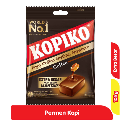 Jual PERMEN KOPIKO 175 GR ISI 50 BUTIR/ PERMEN KOPI/ KEMBANG GULA RASA ...