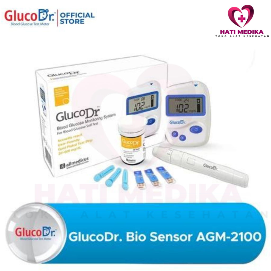 Jual Alat Cek Gula Darah | Cek Gula Darah | GlucoDr AGM 2100 Bio Sensor ...