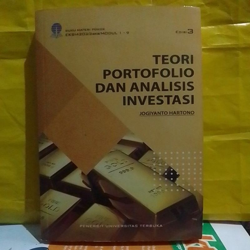 Jual Teori portofolio dan Analisis investasi ( original ) jogiyanto ...