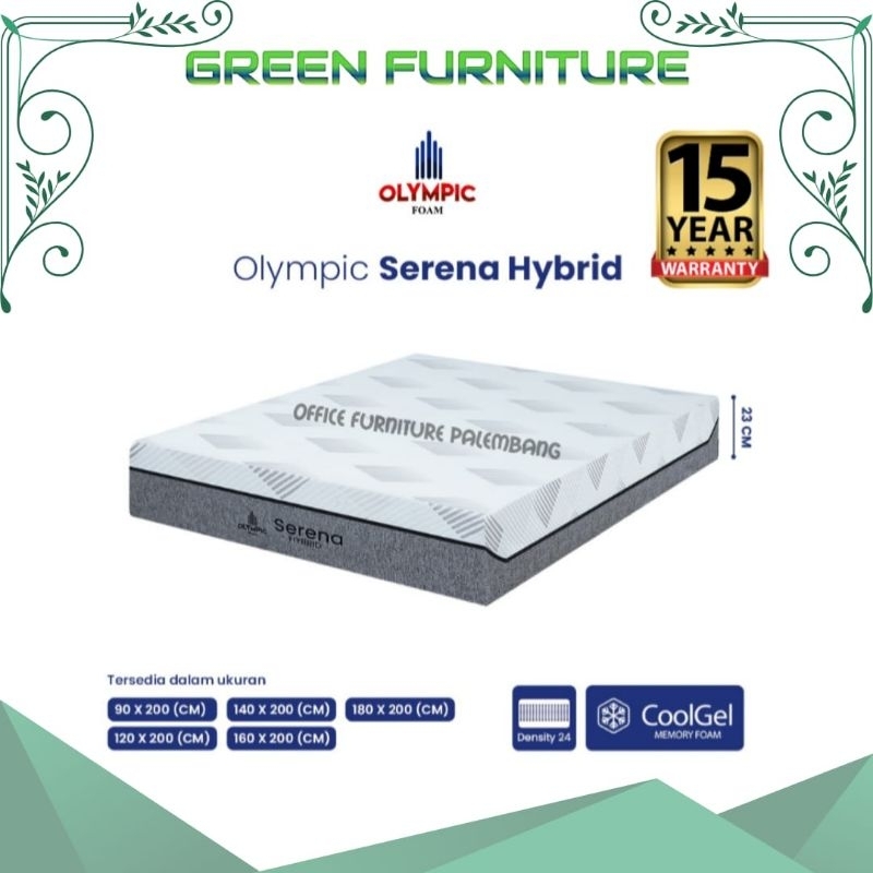 Jual kasur busa olympic SERENA HYBRID D24 Coolgel memory foam matras ...