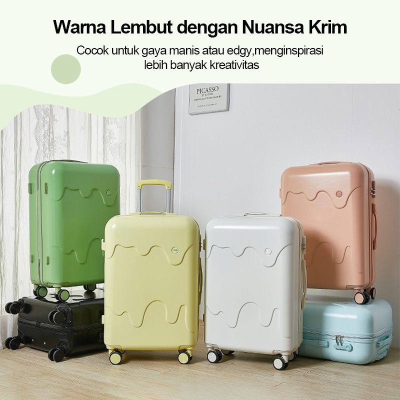 Jual Koper Berbentuk Es Krim / Koper Roda 20 Inci untuk Wanita / Koper ...