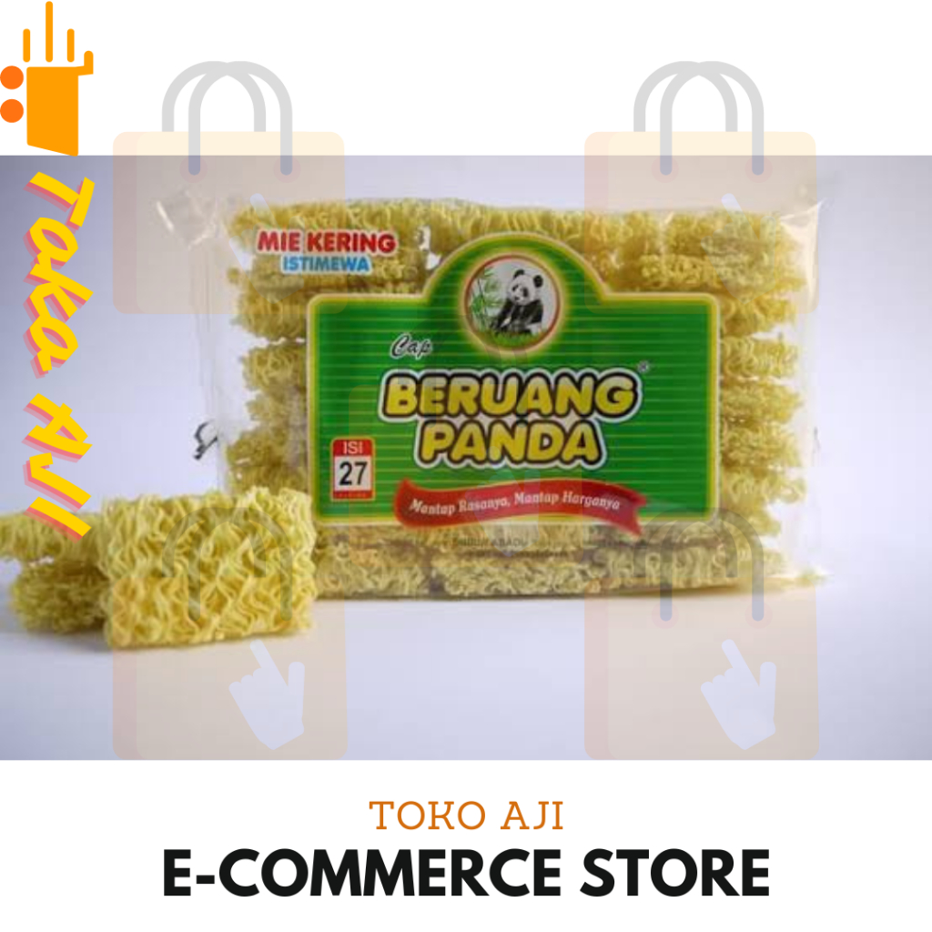 Jual Mie Kuning Kering Istimewa cap Beruang Panda isi 27mie (500gr ...